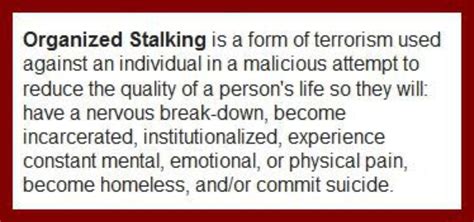 Government Sponsored Stalking Exposing Organized Stalking