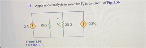 solved 3 20 for the circuit in fig 3 69 find v1 v2 and