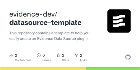 github evidence dev datasource template this repository contains a