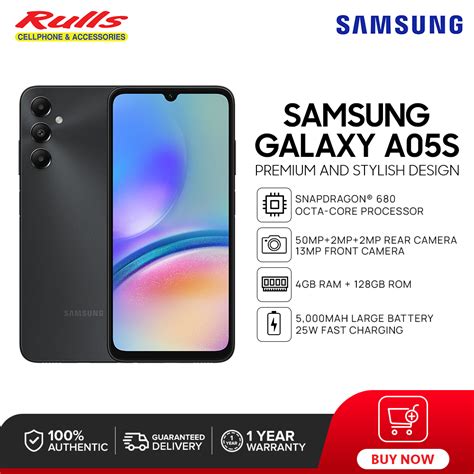 Samsung Galaxy A05s Smartphone 4gb Ram 128gb Rom Snapdragon 680 Processor 50mp Main Camera