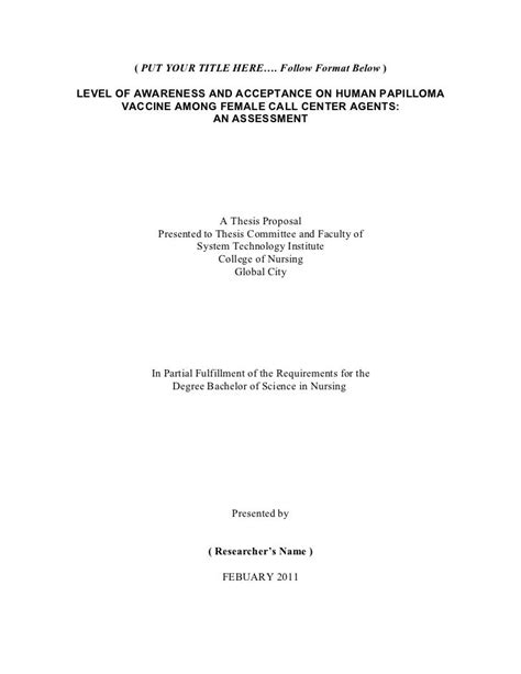 Master Thesis Proposal Template