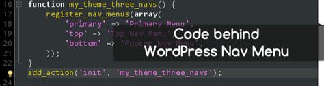 Create Wordpress Custom Menus And Display In Theme Using Api