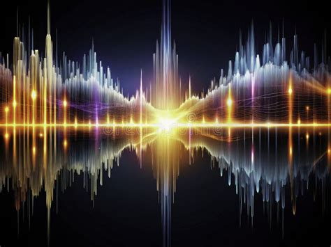 Monochrome Abstract Sound Waves A Visual Symphony Of Audio Frequencies Rhythms And Digital