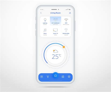Smartphone Smart Home Controlled App Ux Ui Iot Internet Of Things