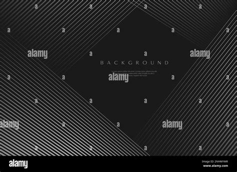 Modern Greyscale Motion Line Abstract Background Digital Dynamic Lines Design Stock Vector