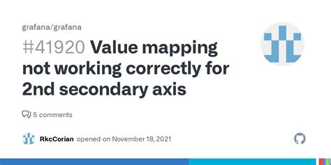 Value Mapping Not Working Correctly For 2nd Secondary Axis · Issue 41920 · Grafanagrafana · Github