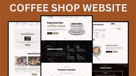 How To Make Coffee Shop Website Using Html Css And Javascript Youtube