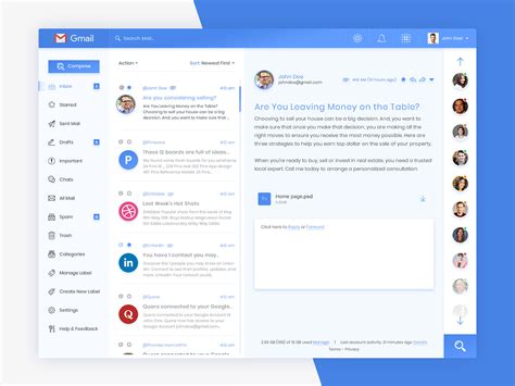 Gmail Redesign On Behance