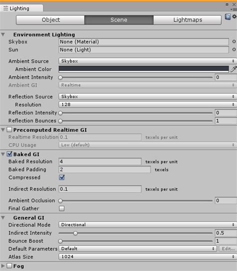 Turn Off Realtime Gi Enlighten Unity Engine Unity Discussions