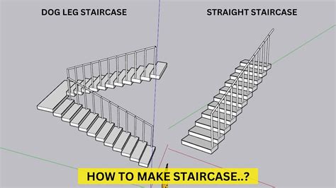 How To Make A Staircase In Sketchup YouTube