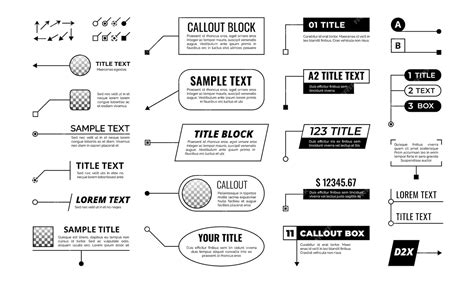 Premium Vector Callout Title Text Box Frame Infographic Callouts Popup Textbox Balloons Speech