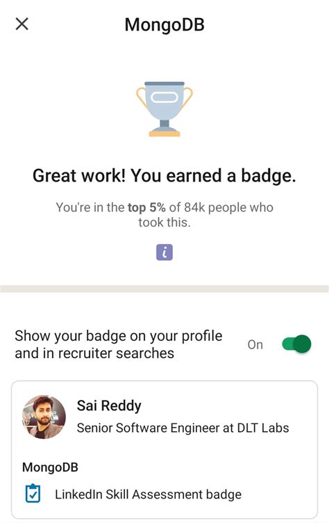 Sai Reddy On Linkedin Linkedinskillassessment Mongodb Nosql