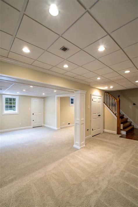 Stylish Basement Ceiling Inspiration Light And Layer