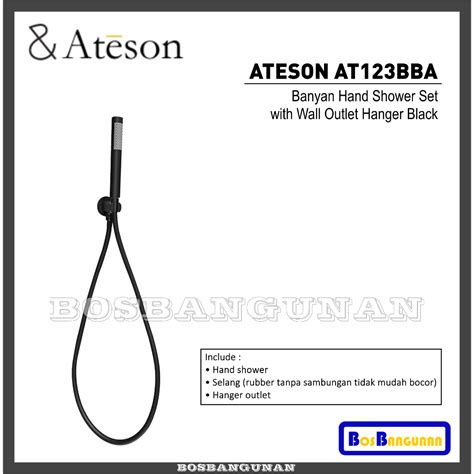 Jual Jet Shower Set Ateson At123bba Banyan Hand Shower Set With Wall