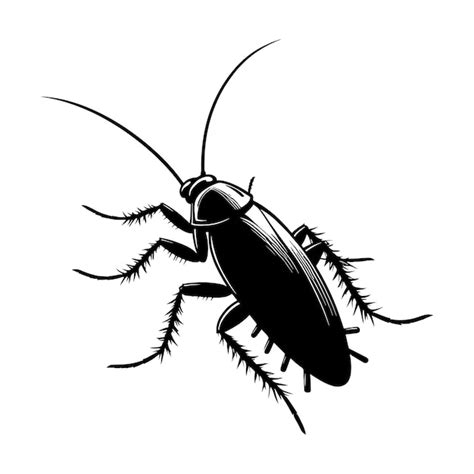 Cockroach Silhouette Vector Illustration Premium Ai Generated Vector