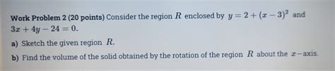 solved work problem 2 20 ﻿points ﻿consider the region r