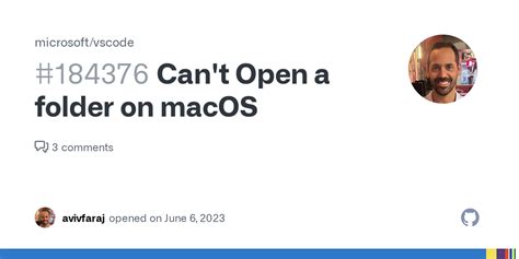 Cant Open A Folder On Macos · Issue 184376 · Microsoftvscode · Github