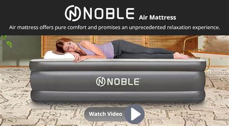 Buy Noble Air Mattress Queen Gray Blow Up Mattress Portable