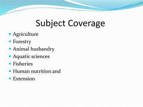 Agris Agricultural Information System Pptx