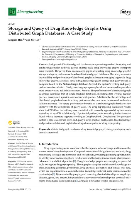 Pdf Storage And Query Of Drug Knowledge Graphs Using Distributed