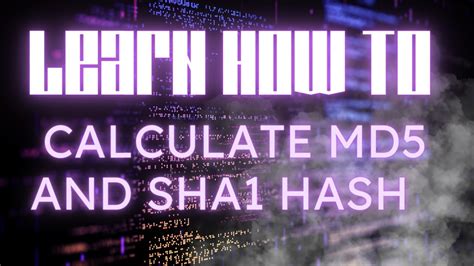 Learn How To Calculate Md5 And Sha1 Hash Values With Free Hashmyfiles
