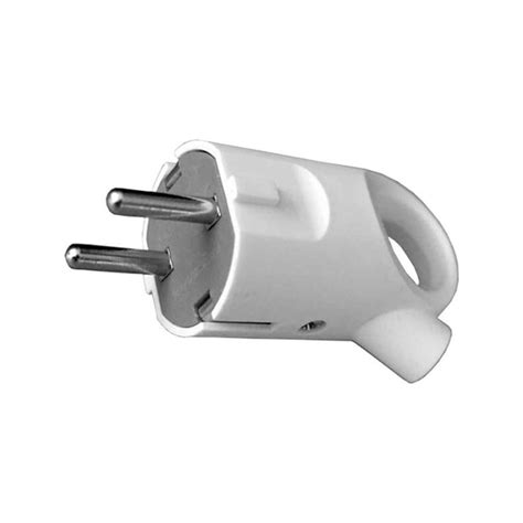 ᐉ Вилка кутова Neomax із заземленням із вушком пластик 220 В 16 А Білий Nx1006 • Краща ціна в