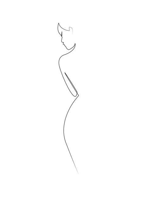 Continuous Line Art Vector Png Images Continuous Line