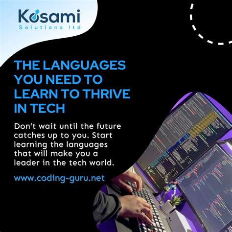 Codinglanguages Techskills Learntocode Python Java Rust Futureskills Kosami Solutions Ltd