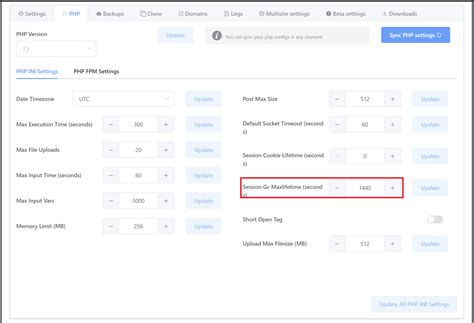 Configure Php Gridpane