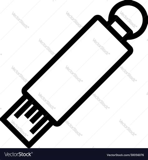 Usb Flash Icon Royalty Free Vector Image VectorStock