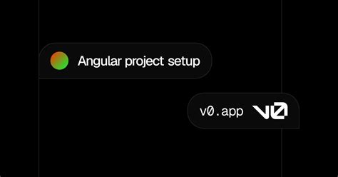Angular Project Setup V0 By Vercel