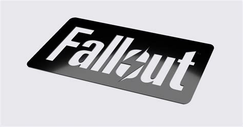 Fallout Logo By Toxicmaxi Download Free Stl Model