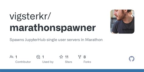 Github Vigsterkrmarathonspawner Spawns Jupyterhub Single User