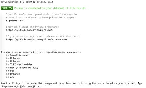Prisma 2 Init With Sqlite Works But Throws An Error · Issue 1085 · Prismaprisma · Github