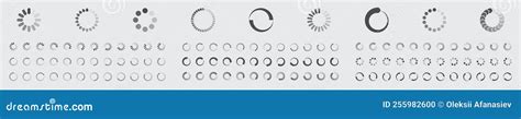 Circulaire Bufferpictogrammen Vector Illustratie Illustration Of Ontwerp Indicator 255982600