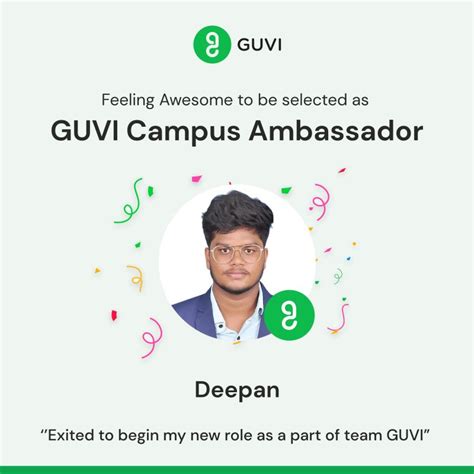 Deepan Sivakumaran On Linkedin Guvicampaign Codingindiandream