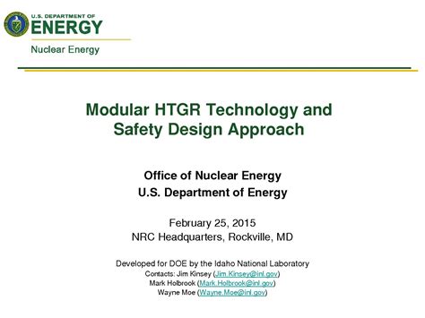 High Temperature Reactors Gateway For Accelerated Innovation In Nuclear
