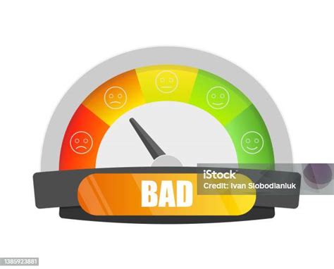 흰색 배경에 고립 된 이모티콘으로 고객 속도계 및 지표의 감정 만족도 미터 스마일 이모티콘 기호 스마일 아이콘 성능 표시기