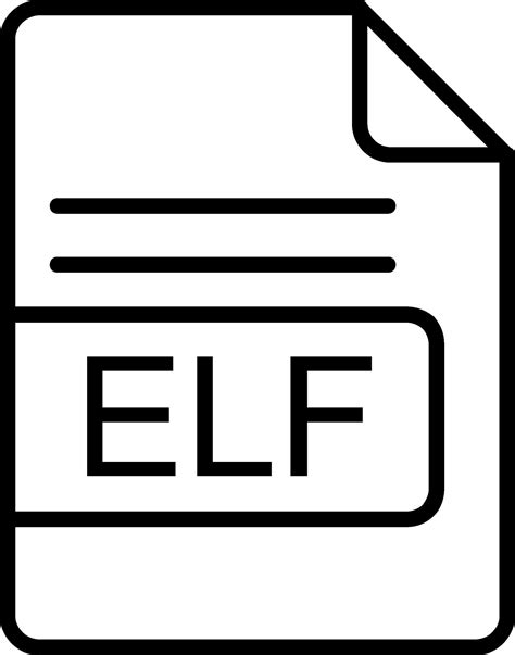 Elf File Format Line Icon 43258767 Vector Art At Vecteezy