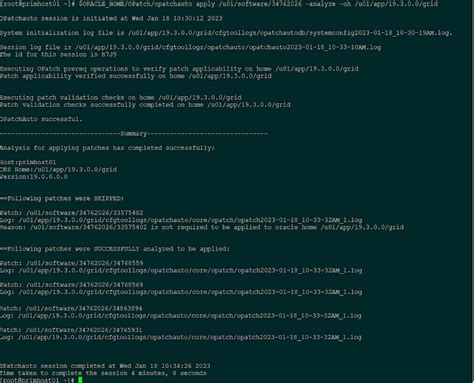 My Oracle Dba Notes Patching 19c Rac Environment With January 2023
