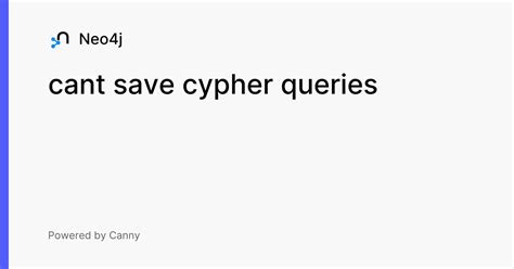 cant save cypher queries voters neo4j