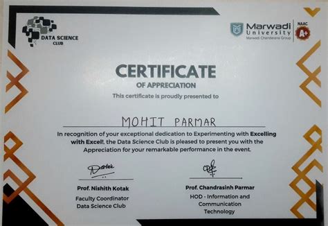 Datascience Excel Marwadiuniversity Skilldevelopment