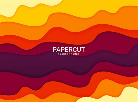 Premium Vector Modern Abstract Colorful Paper Cut Shapes Wave Background Premium Vector