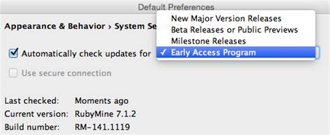 Ruby Enabling Auto Updates In Rubymine Stack Overflow