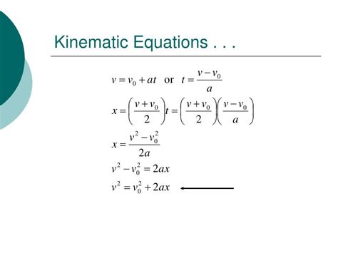 PPT Kinematics In One Dimension PowerPoint Presentation Free
