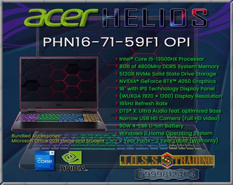 ACER PREDATOR HELIOS NEO GAMING NOTEBOOK LAPTOP BentaMan