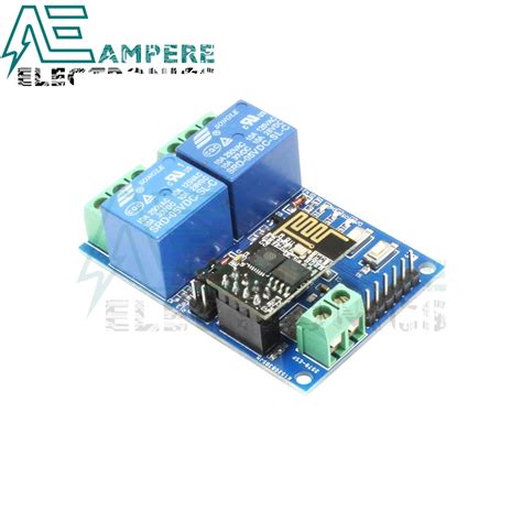 esp8266 wifi 2ch relay module 12v esp8266 ampere electronics
