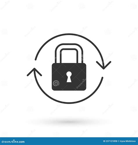 Grey Lock Icon Isolated On White Background Padlock Sign Security Safety Protection Privacy