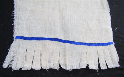 Hebrew Israelite Sackcloth And Ashes Garment With Fringes White Andl