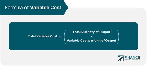 Variable Cost Formula